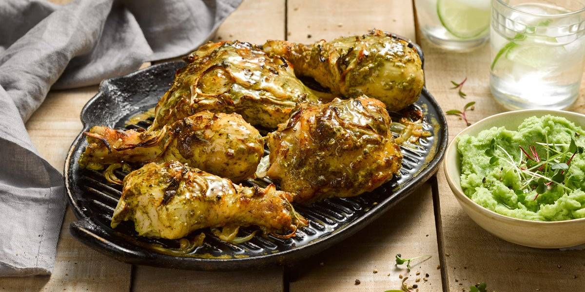 ¿Receta: Pollo marinado con mostaza a la parrilla?